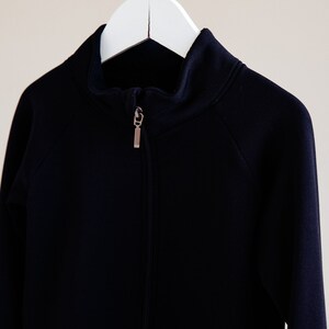 Custom Figure Skating Jacket: Black Thermal Jacket With Blue Detail - Etsy