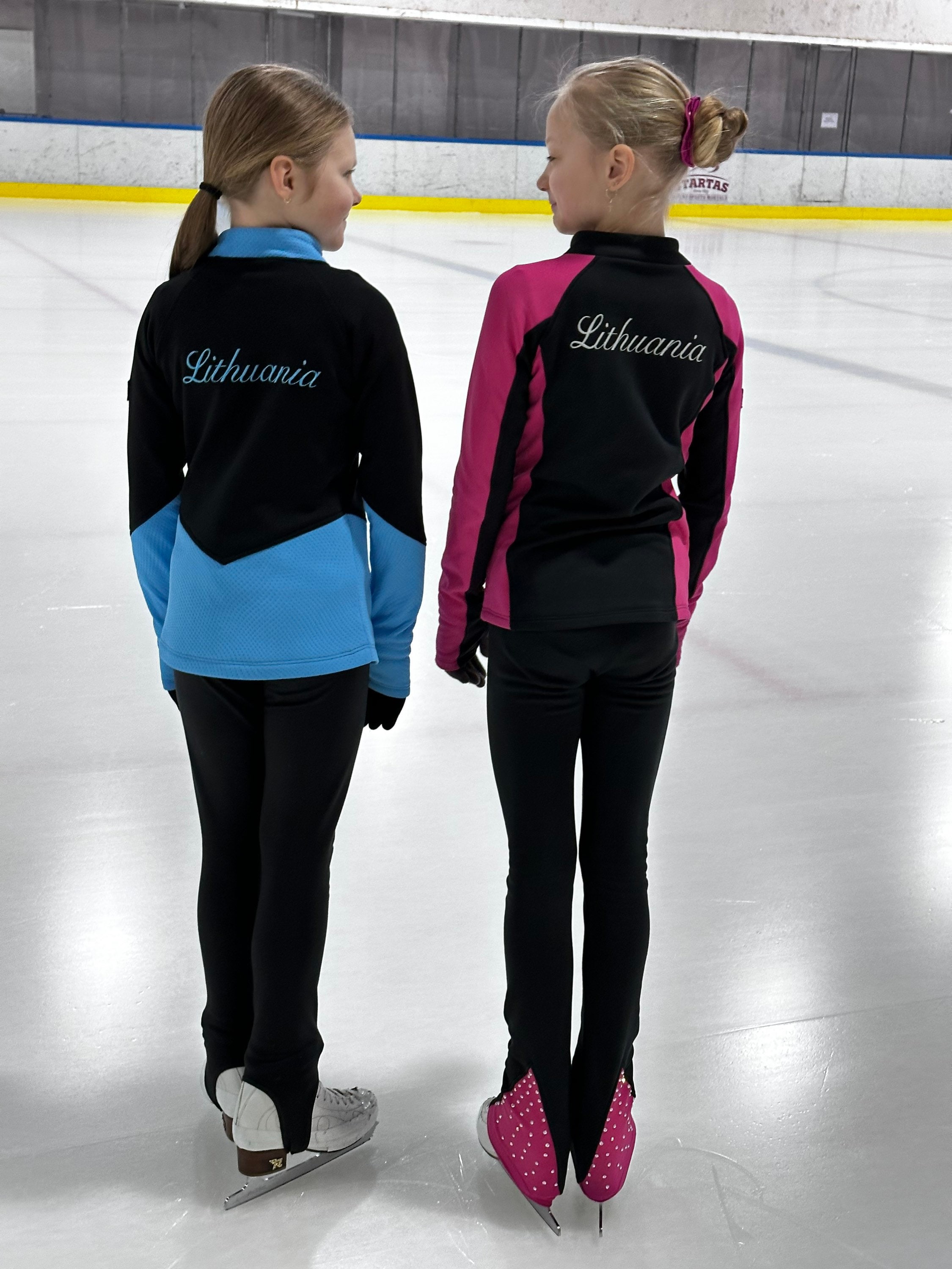 Black With Blue Details Skating Set. Ice Skating Training Outfit, - Etsy