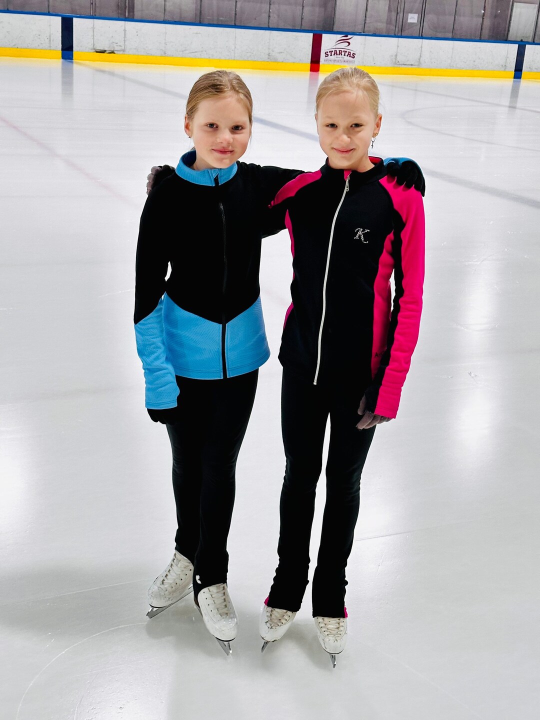 Black With Blue Details Skating Set. Ice Skating Training Outfit, - Etsy