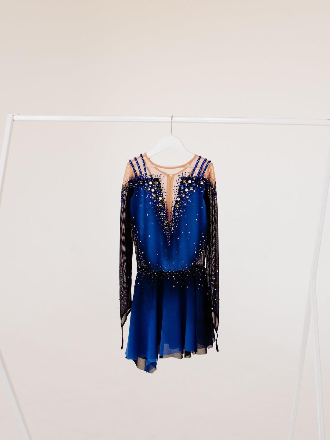 Customize Blue Ice Figure Skating Dress Girls Women Blue Competition ...