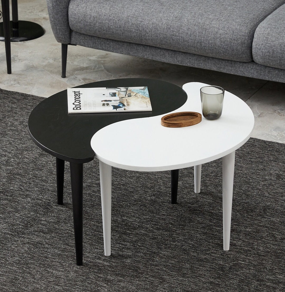 Yin Yang Table, Wooden Modern Style Coffee Table, "ying Yang Yong ...