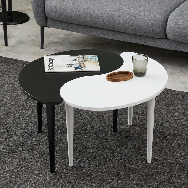 Yin Yang Side Table - Etsy