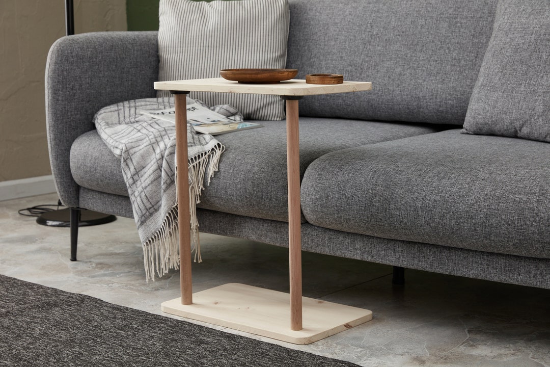 Wide C Coffee Table, C Shape Rectangular Table, Special Design Side ...