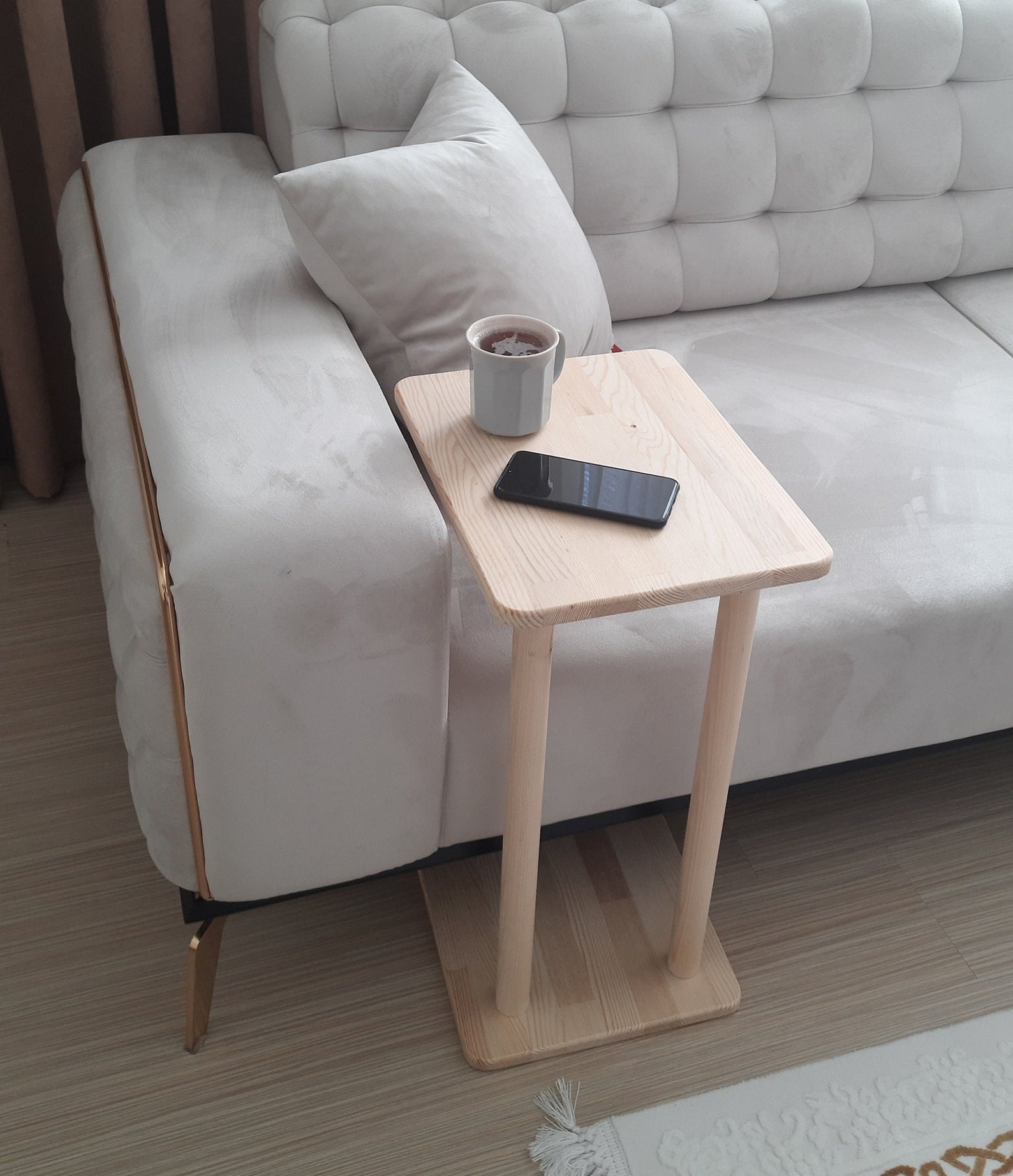 C Table C Shaped Round Coffee Table Special Design Coffee - Etsy