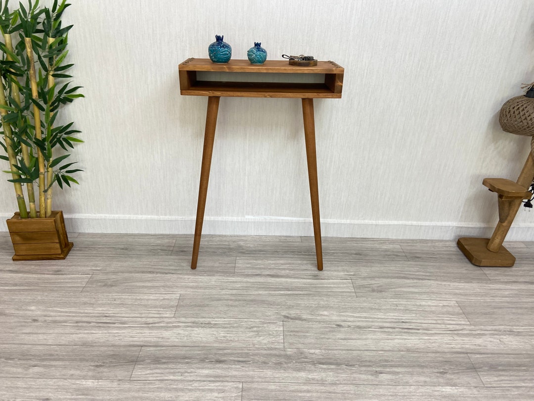 Narrow Console Table With Shelf, Slim Entryway Table With Storage ...