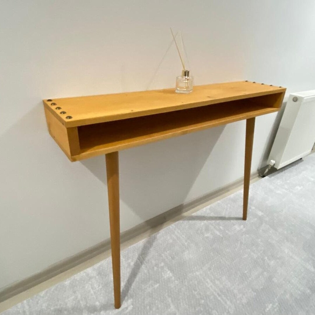 Narrow Console Table With Shelf, Slim Entryway Table With Storage ...