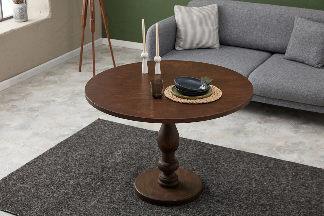 Walnut Wooden Table, Custom Handmade Walnut Table, Wooden Kitchen Table ...