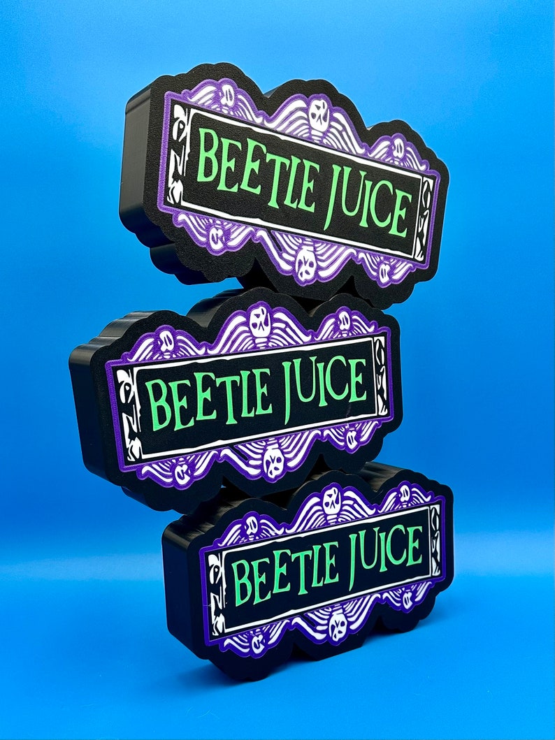 Beetlejuice Sign Light Box - Etsy