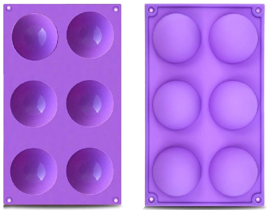NEW! 2 PCS Half Dome Silicone Chocolate Mold Cocoa Bombs Ice Cubes ...