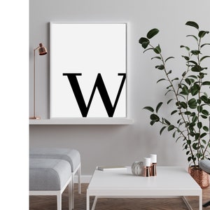 Printable Wall Art | Letters Poster | Alphabet Typography Print | Wall ...