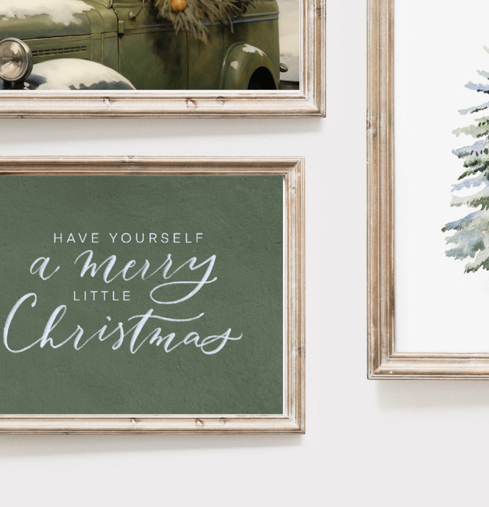Christmas Gallery Set Poster Printable Winter Wall Art Holiday Wall ...