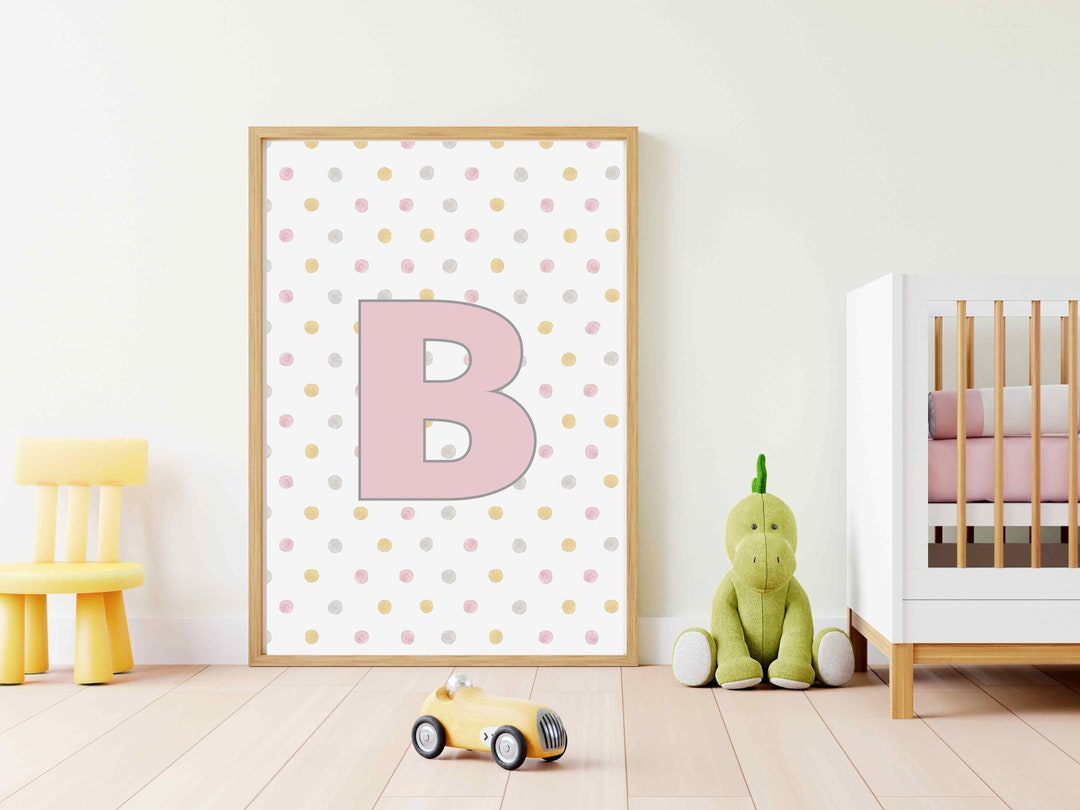 Printable Nursery Wall Art | Letters Poster | Alphabet Typography Print ...