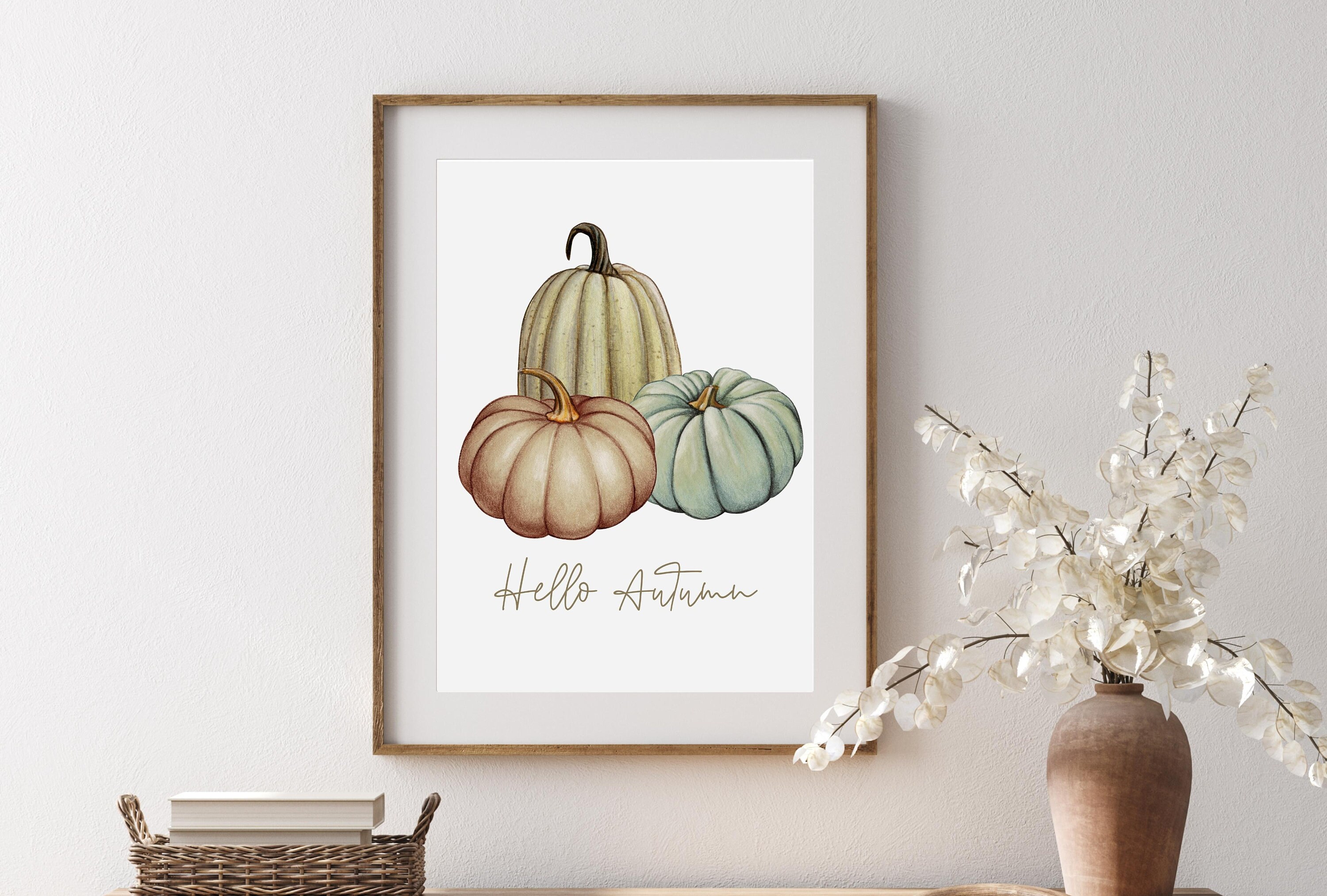 Pumpkin Print Halloween Printable Halloween Wall Art Fall Decor ...