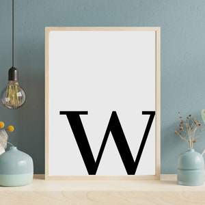 Printable Wall Art | Letters Poster | Alphabet Typography Print | Wall ...