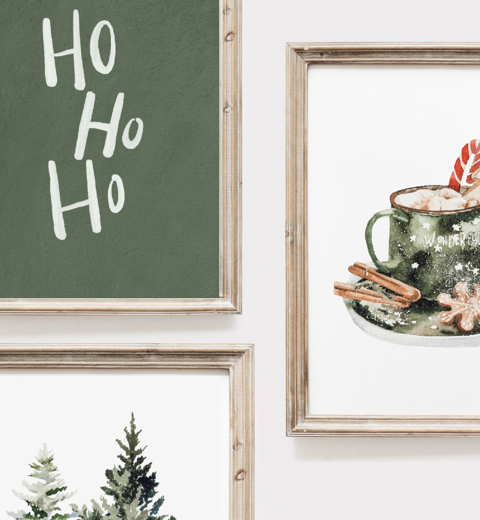 Christmas Gallery Set Poster Printable Winter Wall Art Holiday Wall ...