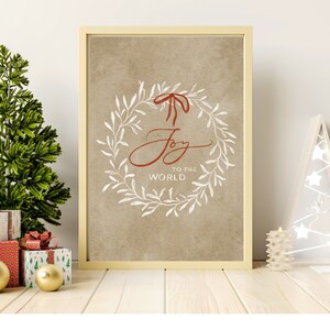 Christmas Wreath Wall Art Winter Wall Art Christmas Printable Wall Art ...