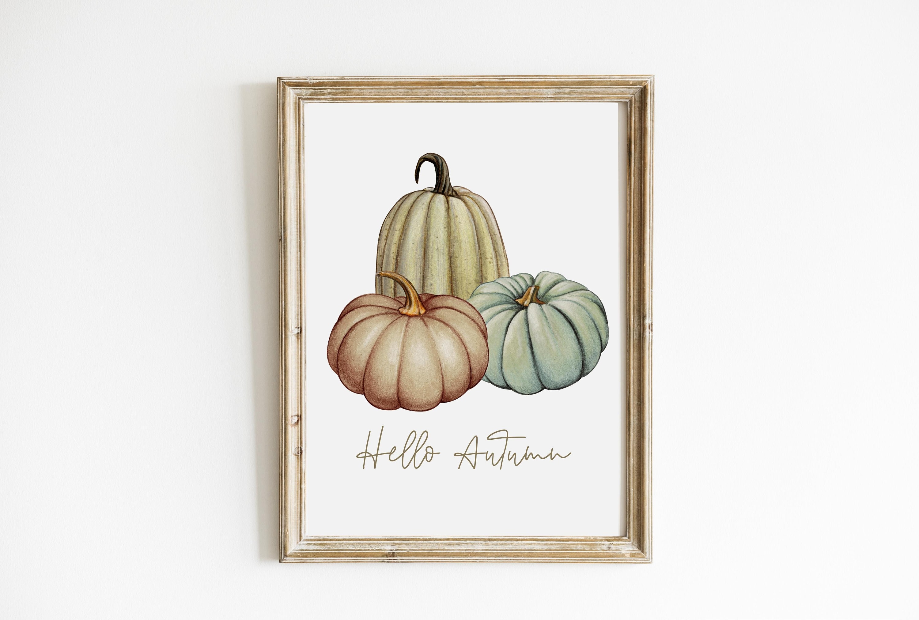 Pumpkin Print Halloween Printable Halloween Wall Art Fall Decor ...