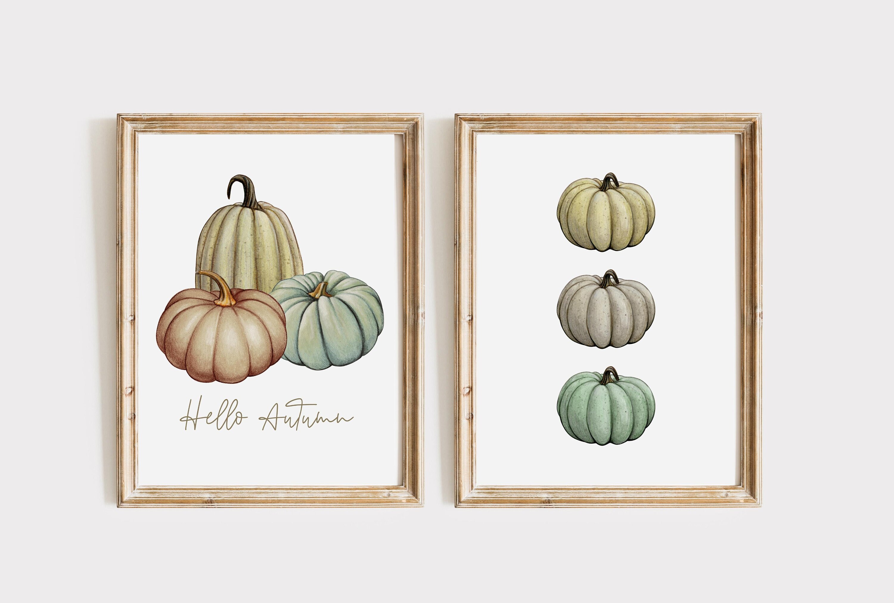 Pumpkin Print Halloween Printable Halloween Wall Art Fall Decor ...