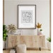 Happiness Abstract Line Art Minimalist Art Women Line Art Modern Line ...