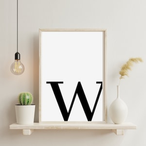 Printable Wall Art | Letters Poster | Alphabet Typography Print | Wall ...