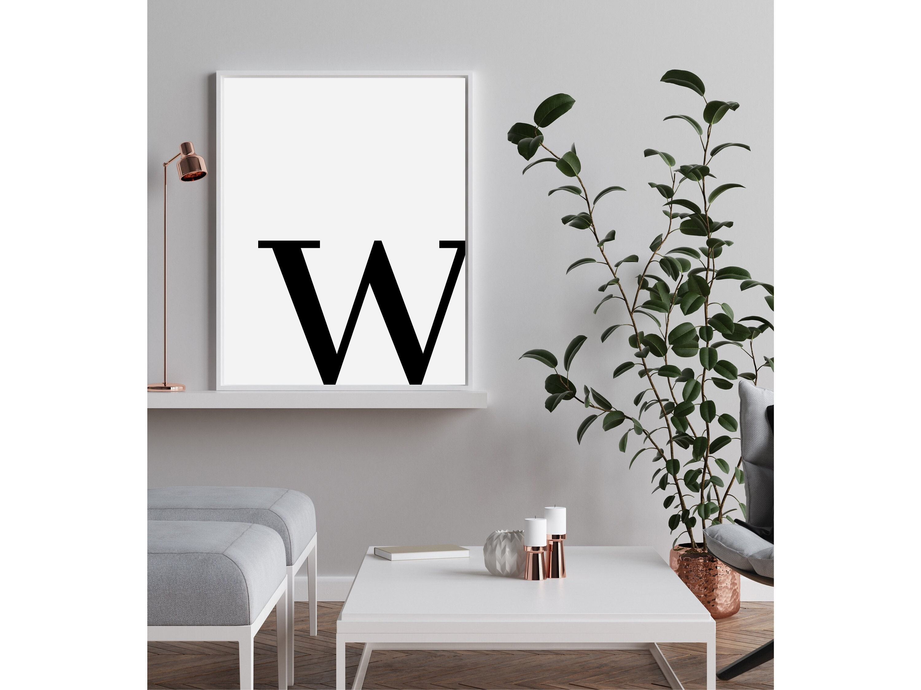 Printable Wall Art Letters Poster Alphabet Typography Print Wall Art ...