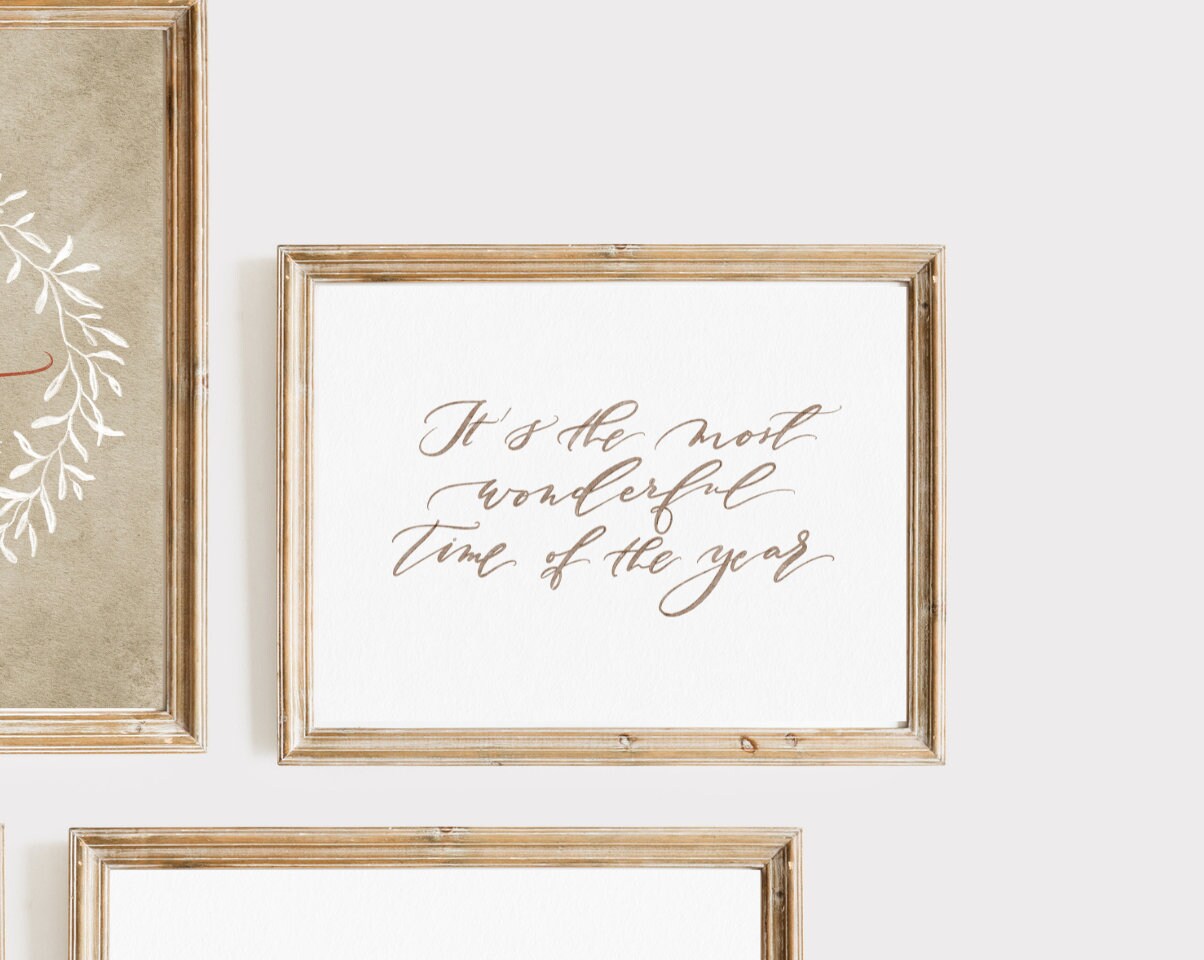 Christmas Quote Poster Winter Wall Art Christmas Printable - Etsy