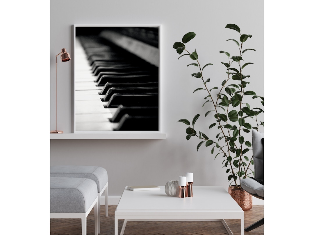 Piano Print Wall Art | Music Poster | Music Theme Room | Wall Art ...