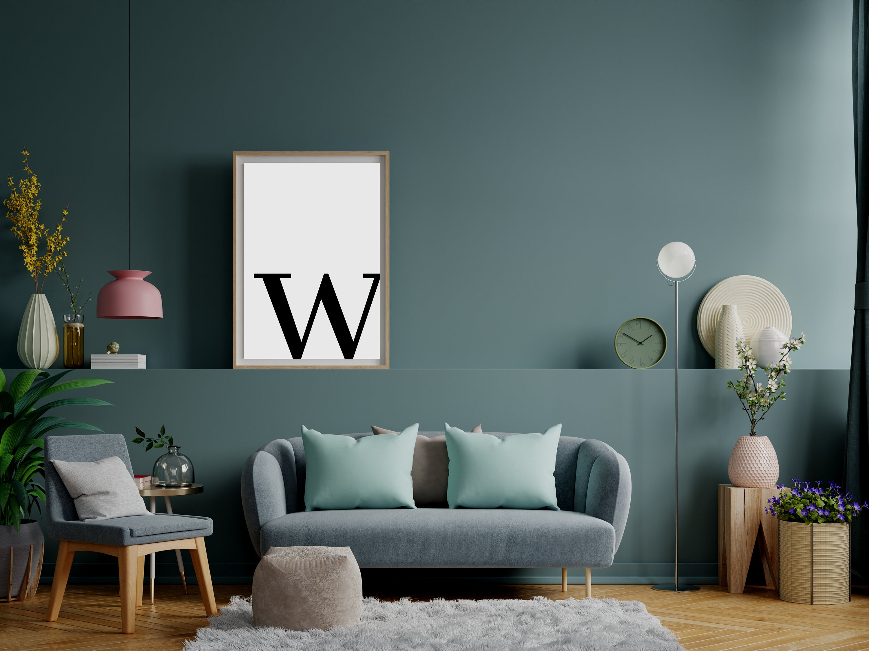 Printable Wall Art Letters Poster Alphabet Typography Print Wall Art ...