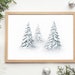 Snowy Trees Wall Art | Winter Wall Art | Christmas Printable Wall Art ...