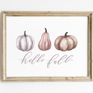 Pastel Pumpkin Print | Halloween Printable | Cute Pastel Decor | Fall ...