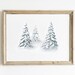 Snowy Trees Wall Art | Winter Wall Art | Christmas Printable Wall Art ...