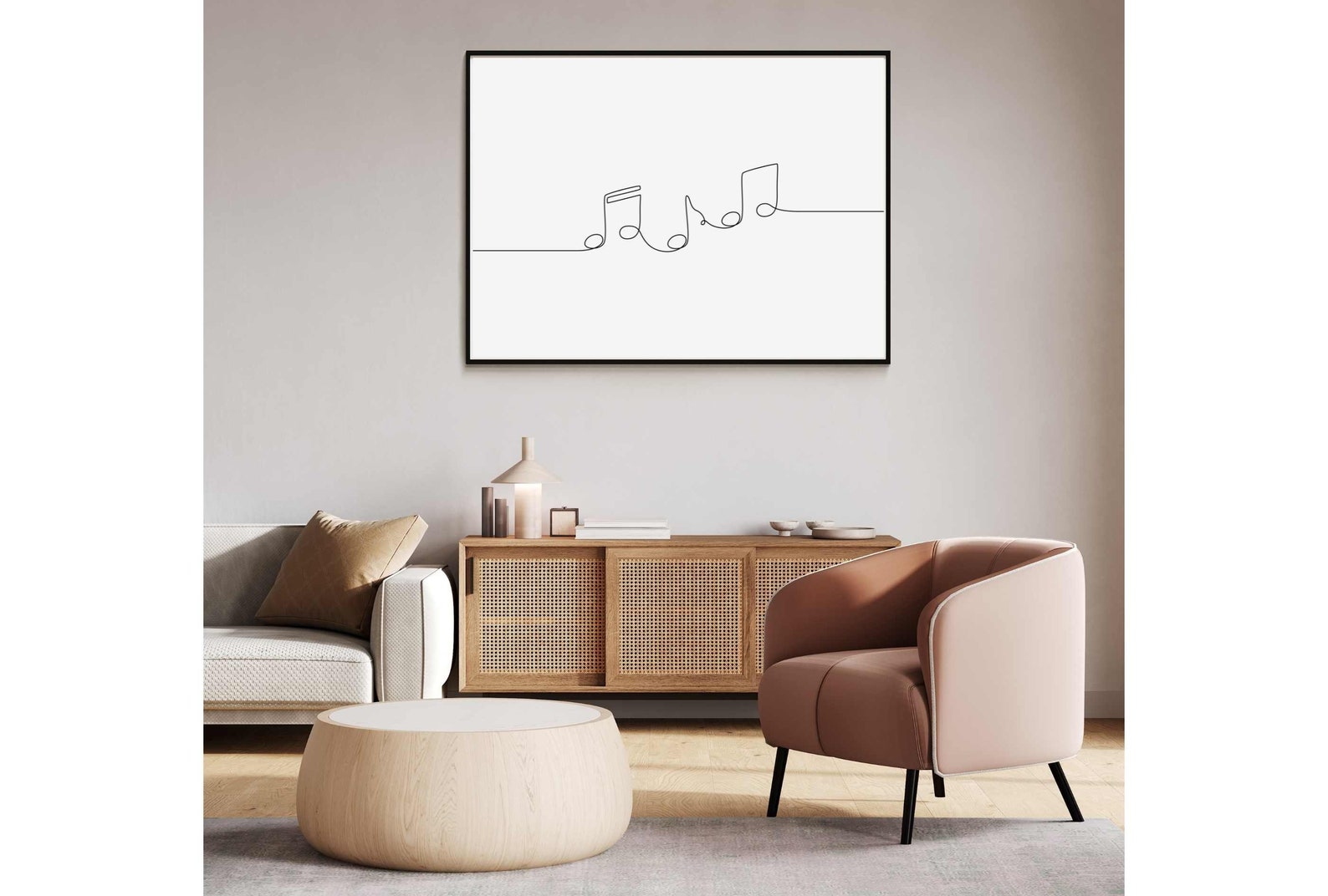 Music Notes Print Wall Art | Music Poster | Music Theme Room | Wall Art ...