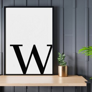 Printable Wall Art | Letters Poster | Alphabet Typography Print | Wall ...