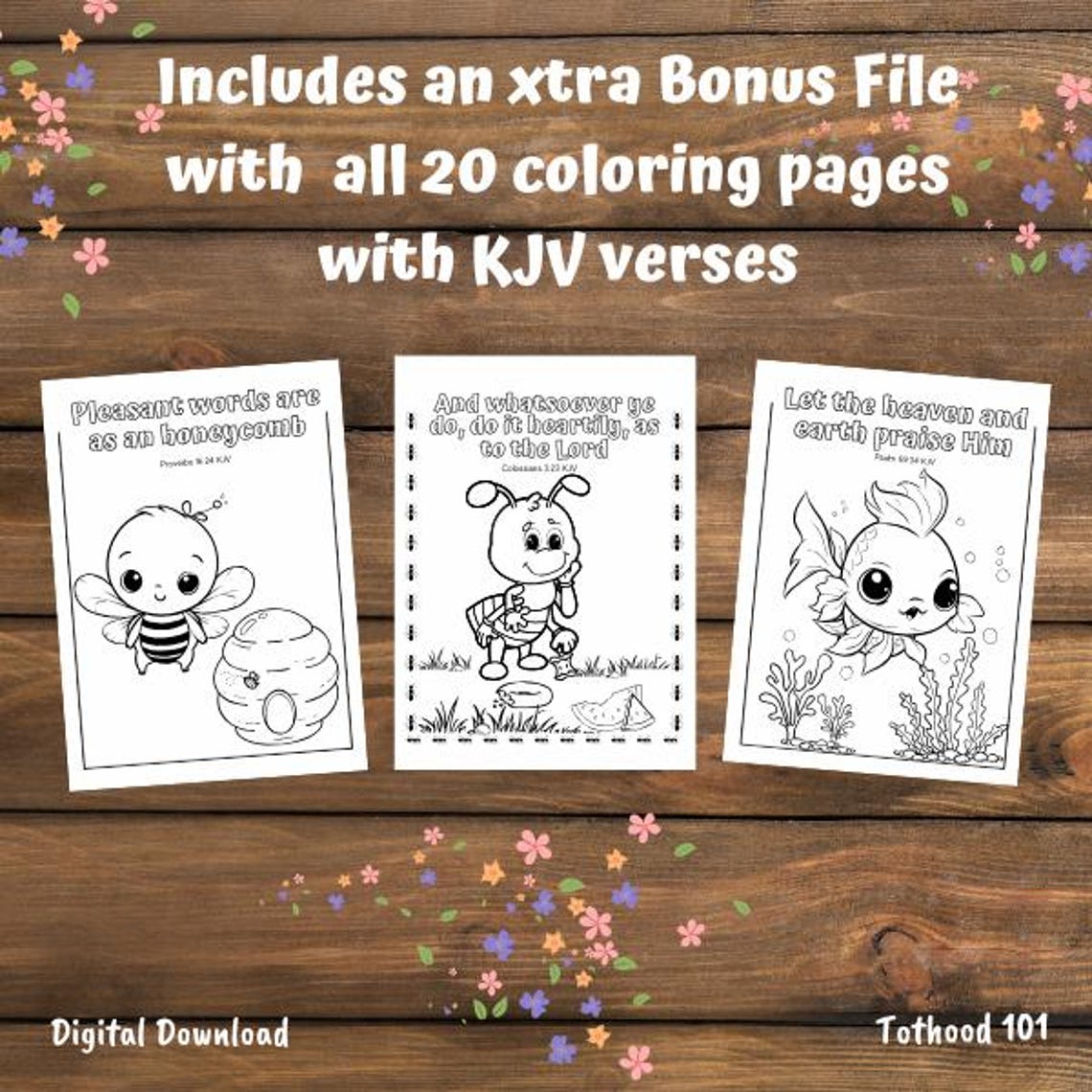 20 Spring Bible Verse Coloring Pages, Homeschool Preschool, Sunday ...