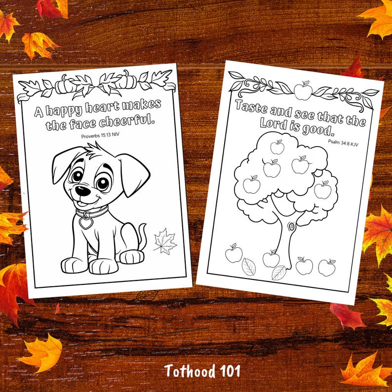 Fall Bible Verse Coloring Pages: Preschool Homeschool, Preschool Sunday ...