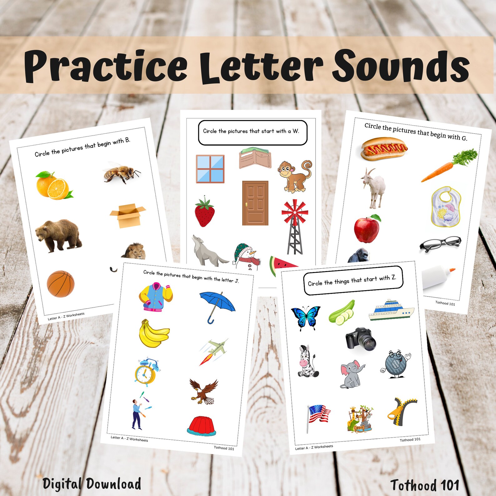 Letter Worksheets, Letters A-Z, Preschool Worksheets, Preschool ...