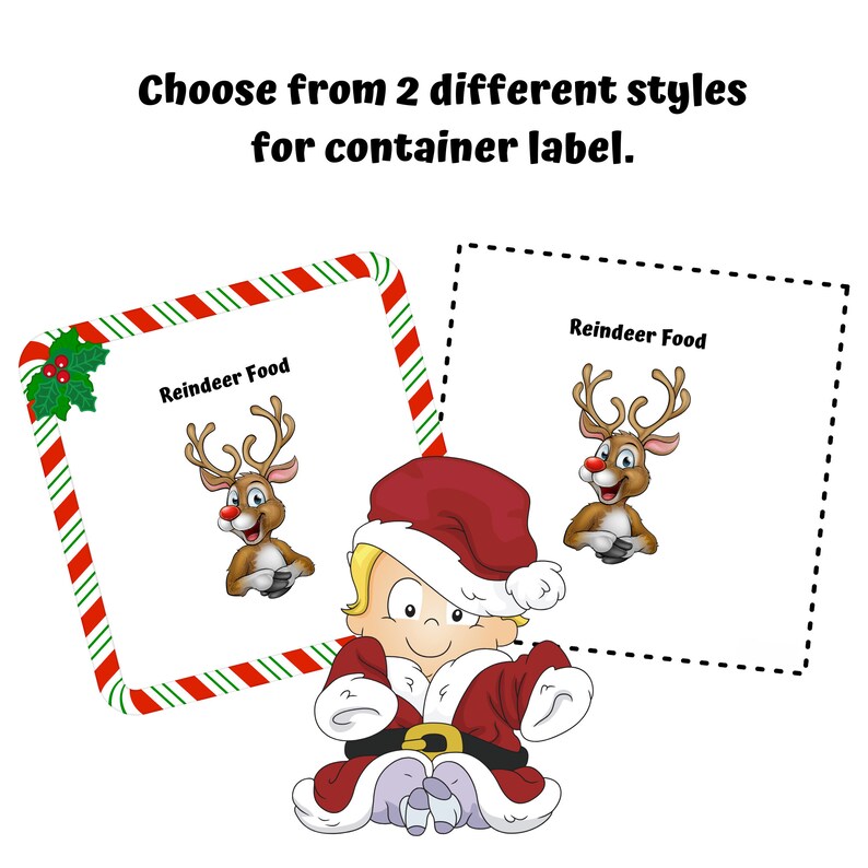 Reindeer Food Labels, Reindeer Food Printable, Christmas Eve, Christmas ...