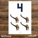 Dinosaur Number Flashcards 1-10: Preschool Counting Printable Activity ...