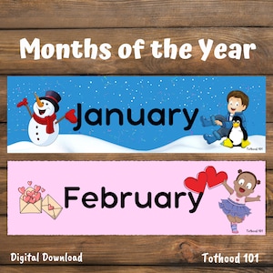 Months of the Year, Preschool Printables, Circle Time, Preschool ...