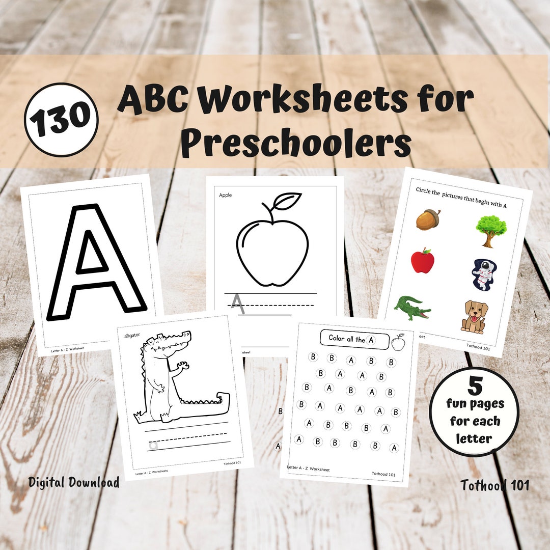 Letter Worksheets, Letters A-Z, Preschool Worksheets, Preschool ...