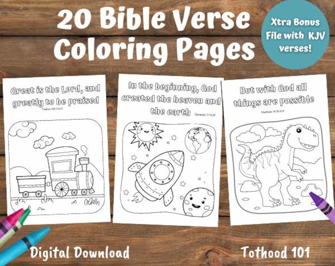 Printable Christian Food Coloring Pages Set of 4 Designs Faith Love ...