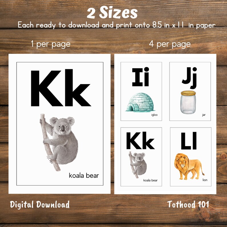 Alphabet Posters, ABC Flash Cards, ABC Posters, Preschool, Pre-k ...