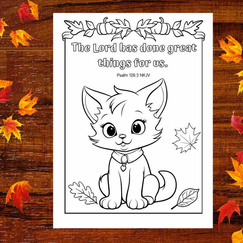 20 Fall Bible Verse Coloring Pages, Preschool Coloring, Bible Verse ...