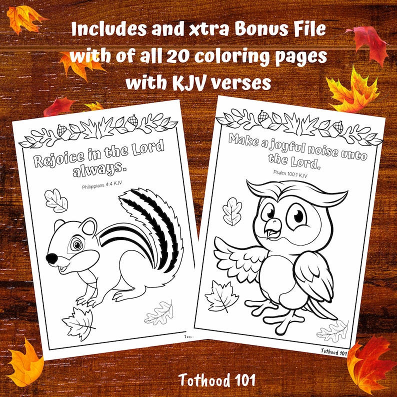 20 Fall Bible Verse Coloring Pages, Preschool Coloring, Bible Verse ...