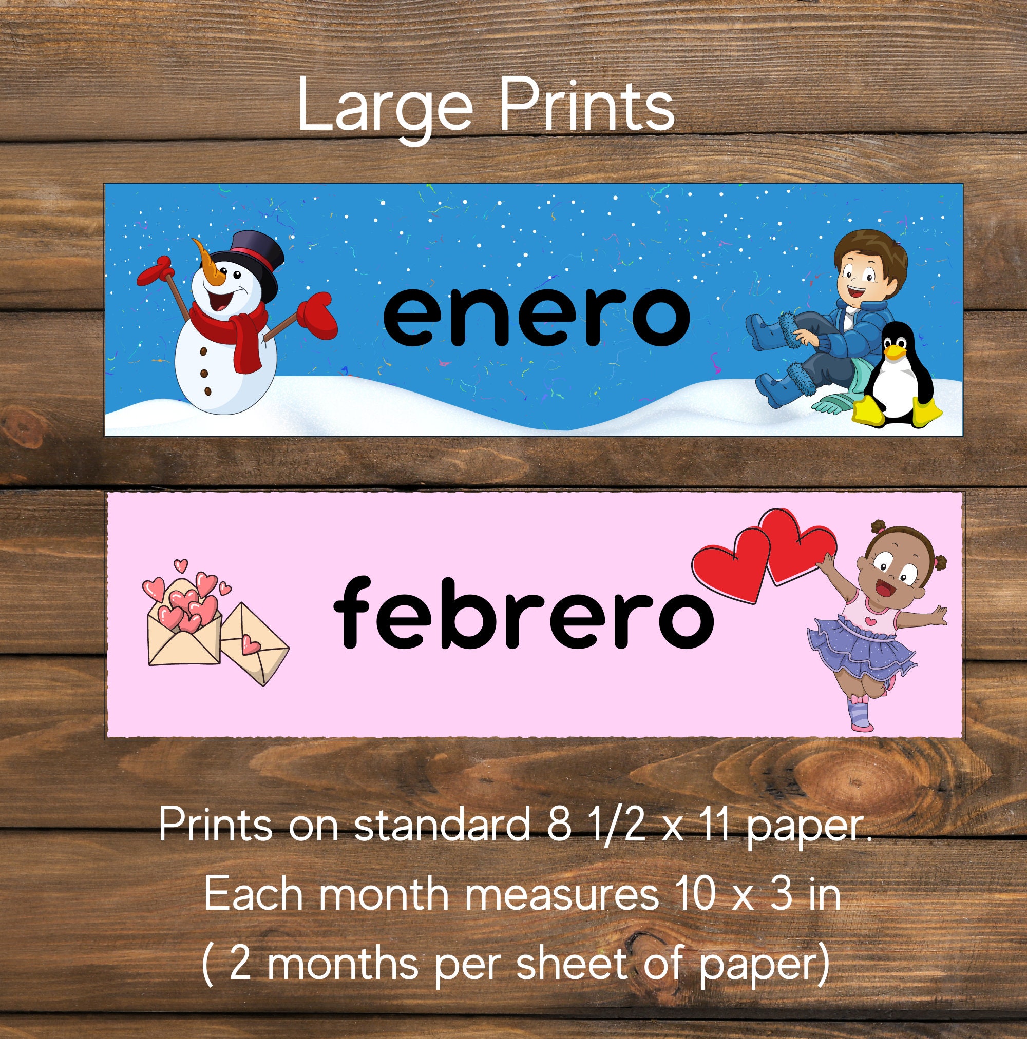 Spanish Months of the Year, Months of the Year, Preschool Printables ...