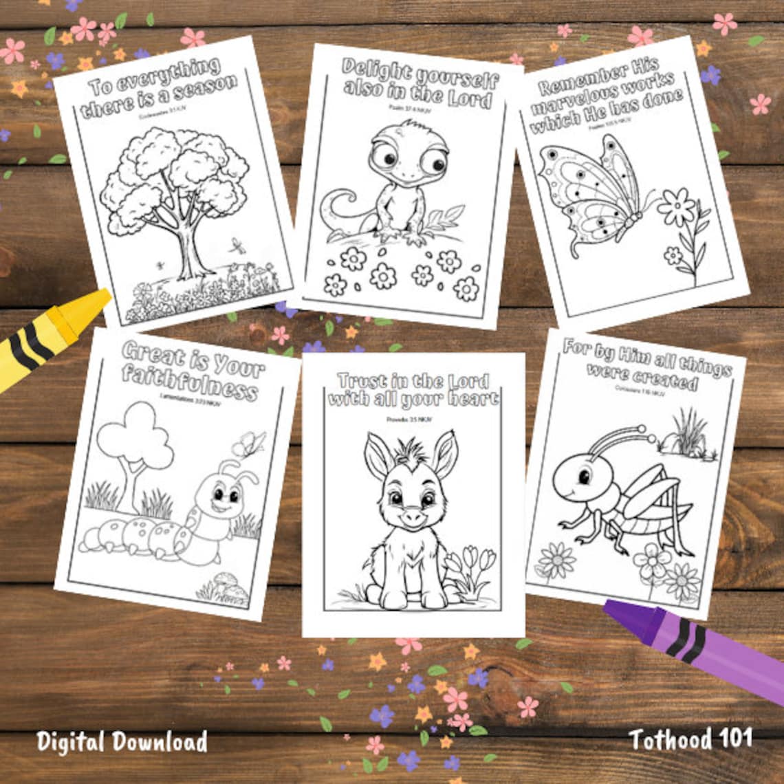 20 Spring Bible Verse Coloring Pages, Homeschool Preschool, Sunday ...