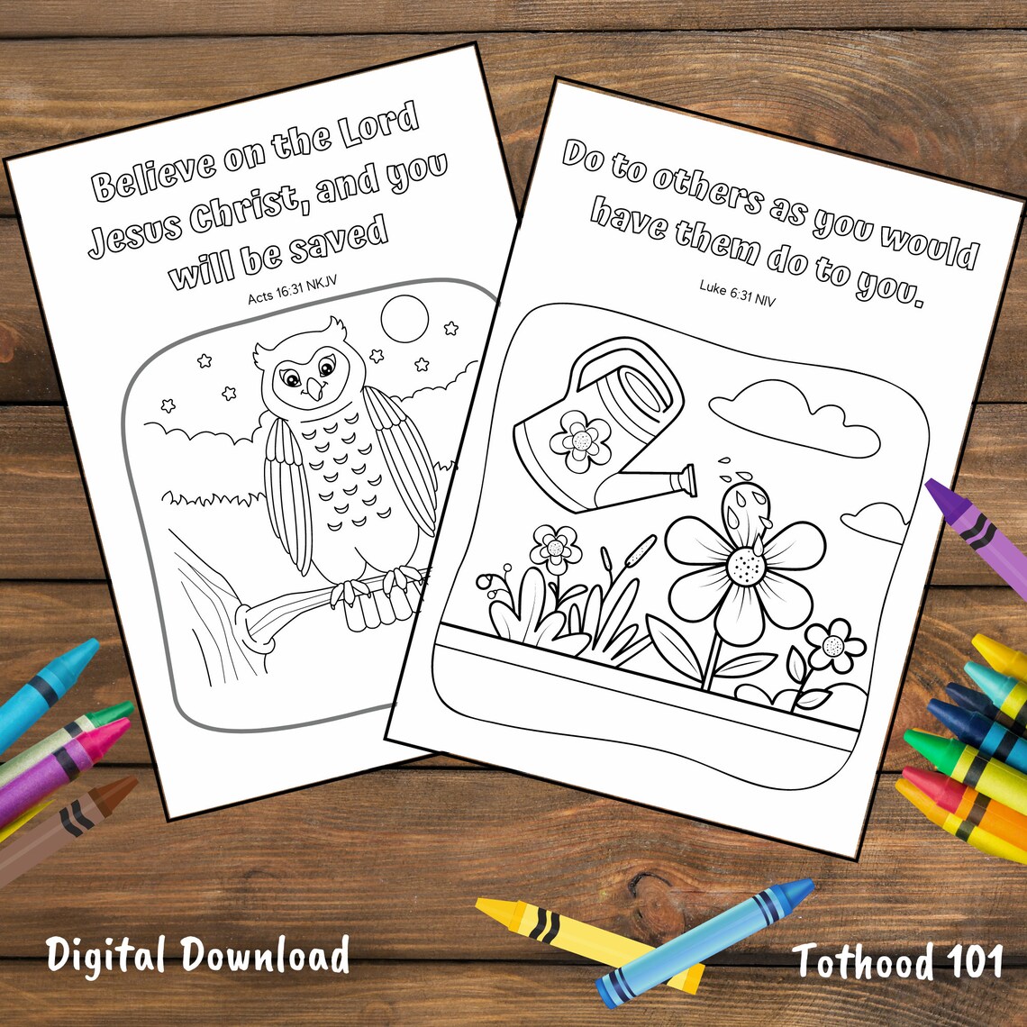 Bible Verse Coloring Pages for Preschoolers, Preschool Bible Verses ...