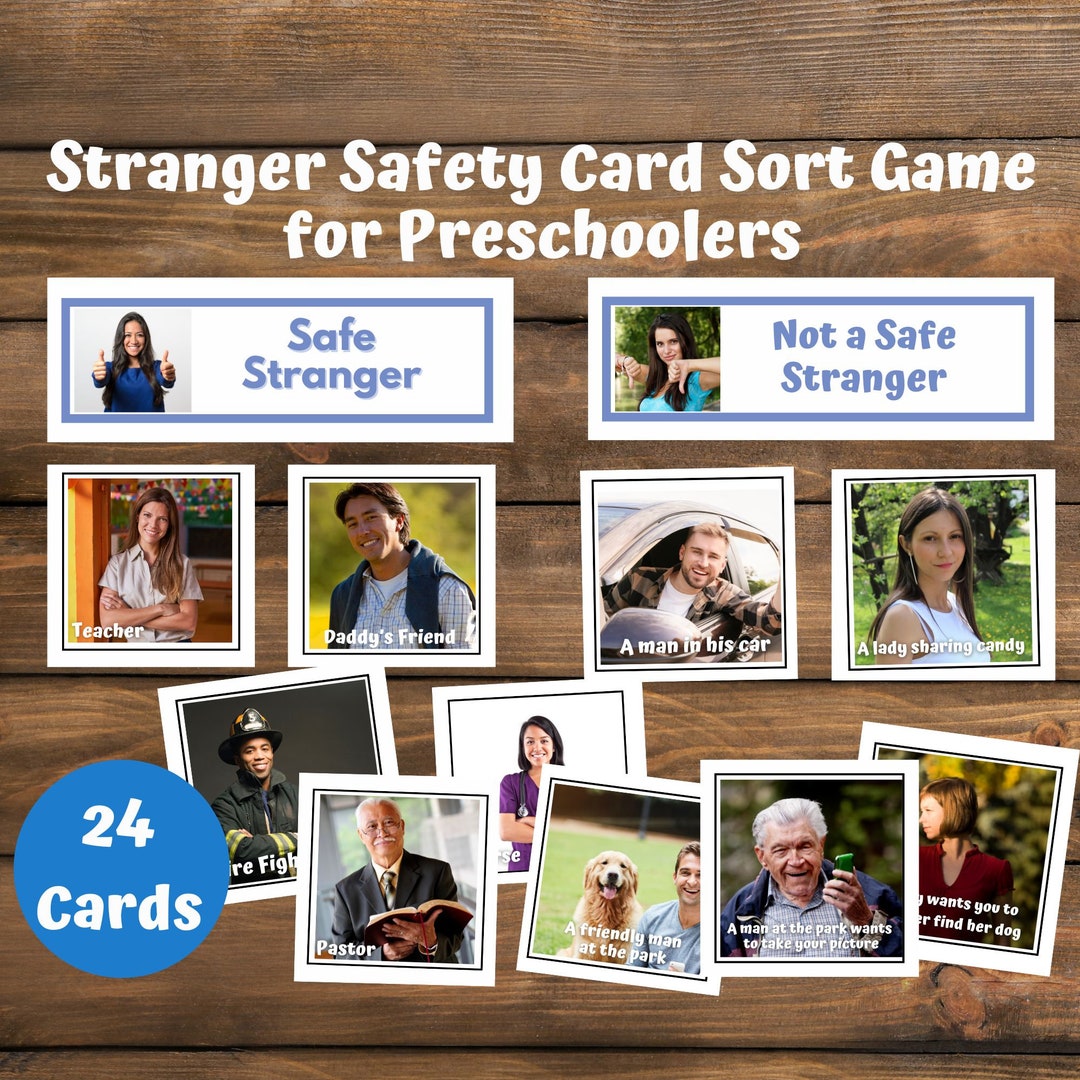 Stranger Safety Card Sort Game for Preschoolers - Etsy