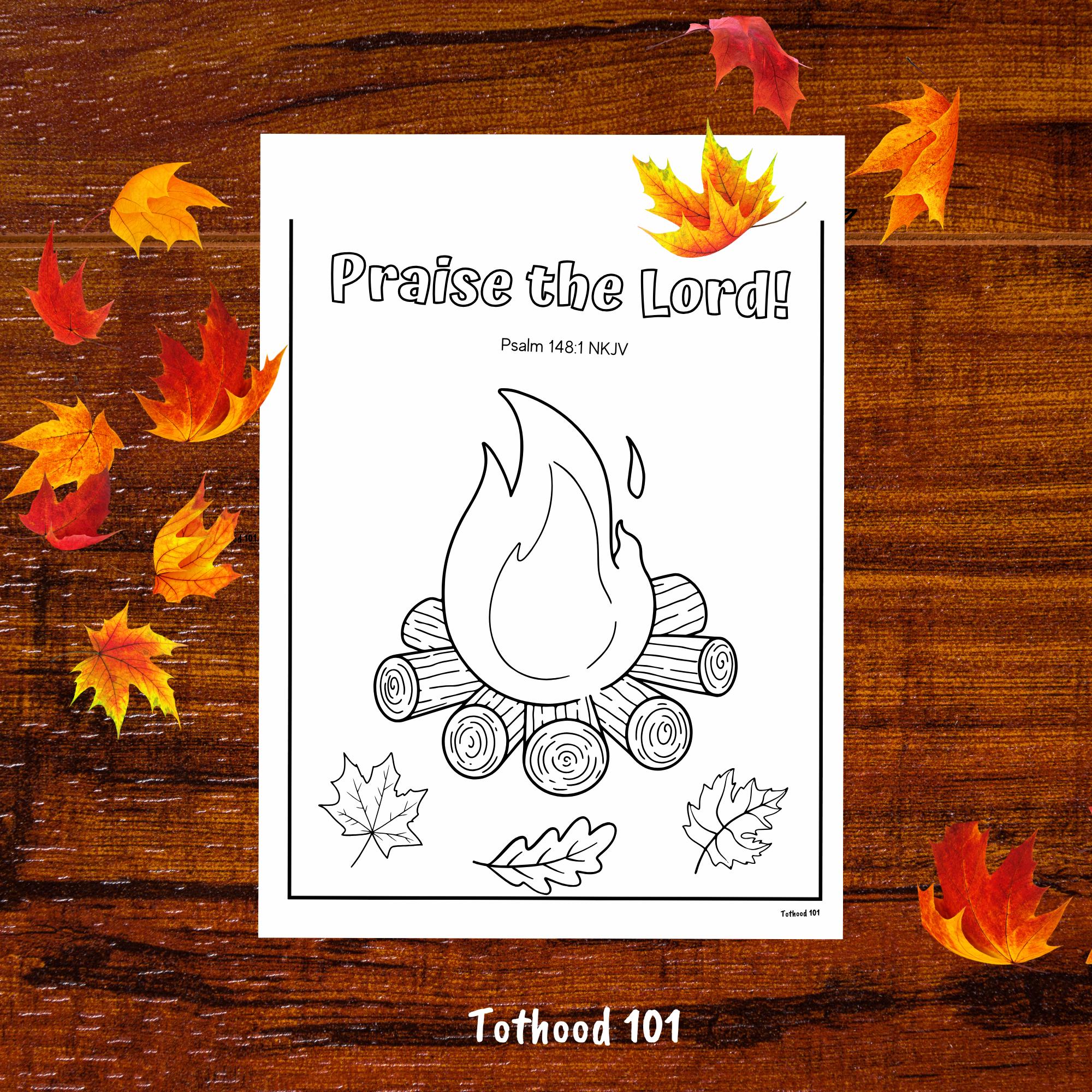 20 Fall Bible Verse Coloring Pages, Preschool Coloring, Bible Verse ...