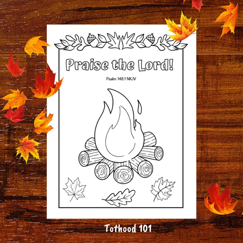 20 Fall Bible Verse Coloring Pages, Preschool Coloring, Bible Verse ...
